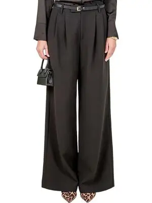 ENDLESS ROSE Wide-Leg Pleated Trousers