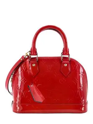 LOUIS VUITTON Alma Bb Shoulder Bag Monogram Vernis - Red