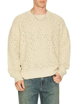 FRAME Crochet Sweater - Light Stone