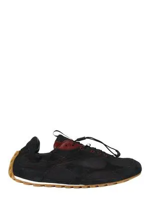 Bottega Veneta Nylon Trek Orbit Flash Sneakers - Black & Dark Apple Can