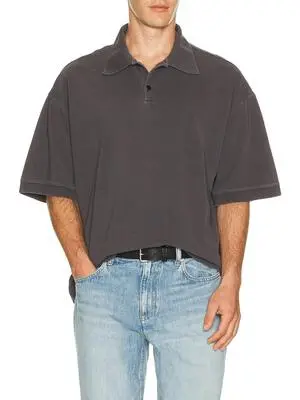 AGOLDE Curren Polo In Grey - Connection