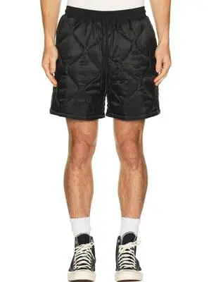 Alpha Industries Relaxed Quilted Short - Black
