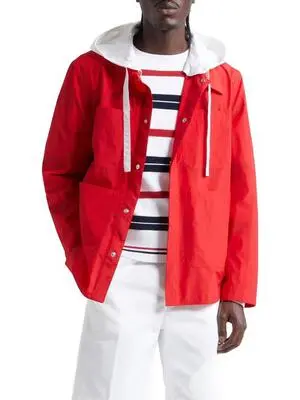 Thom Browne Utility Jacket With Removable Hood - Red