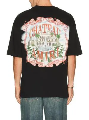 AMIRI Amiri Chateau Sketch Oversized Tee In Black