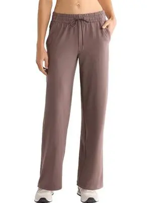 Zella Move In Straight Leg Sweatpants Grey Plum