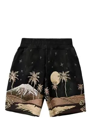 ONLY THE BLIND Jacquard Knit Shorts - Black
