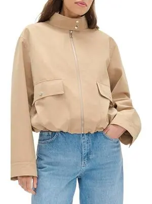 ALIGNE Brody Bubble Hem Jacket - Camel