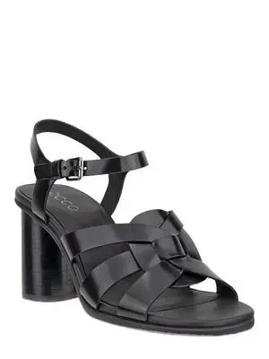 Ecco Sculpted Alba Block Heel Sandal - Black