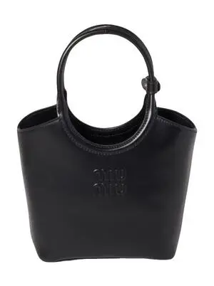 Miu Miu Ivy Leather Handbag - Black