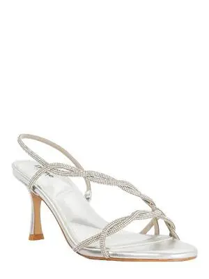Dune London Milene Slingback Sandal Silver