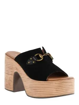 Seychelles Take The Lead Platform Sandals Black