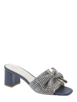 KOKO + PALENKI Kim 2 Slide Sandal - Navy Raffia