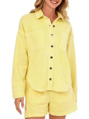 THREADS 4 THOUGHT Blaire Mineral Wash Shirt Jacket - Lemonade