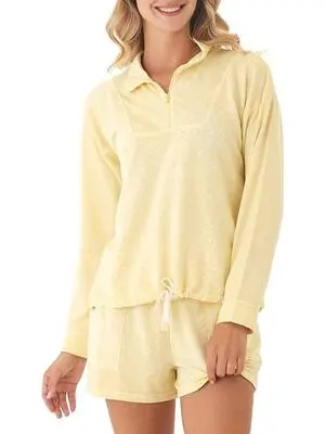 THREADS 4 THOUGHT Nyloa Terry Quarter Zip Top - Lemonade
