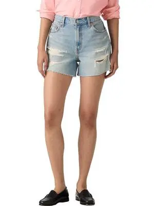 LEVI'S Ribcage High-waist Ripped Denim Shorts - Been There Short