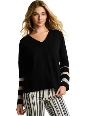 Lisa Todd Mesh Fest Tee - Black