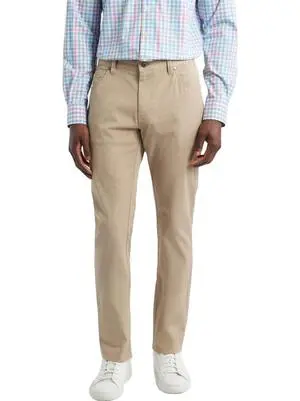 Johnnie-o Atlas Garment Dye Stretch Chinos - Khaki