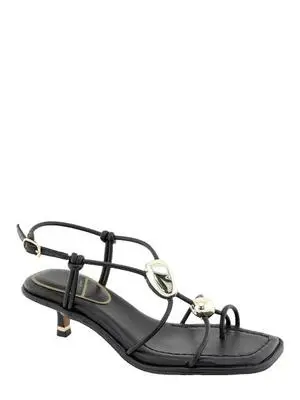 KENNETH COLE Gemma Kitten Heel Sandal - Black