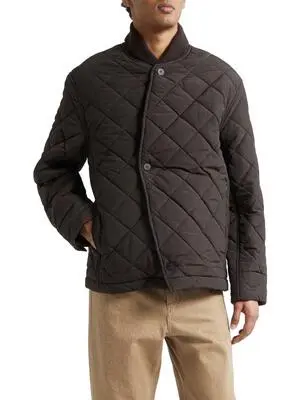 Jacquemus The Bastide Quilted Jacket - Dark Brown