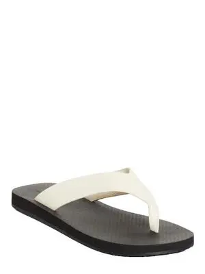THE ROW Dune Classic Ginza Flip Flop Ivory/black