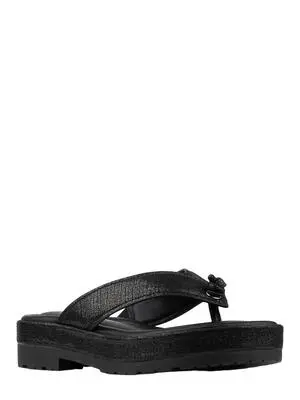 DONALD PLINER Thong Sandal - Black