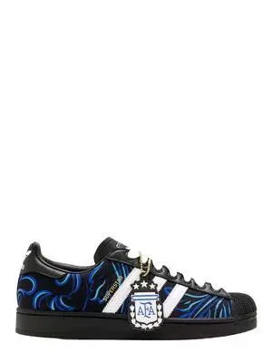 Adidas X Afa Superstar Ii Lace-up Sneakers - Black