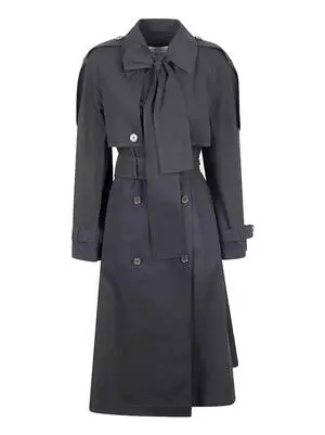 Burberry Belted Trench Coat - Black