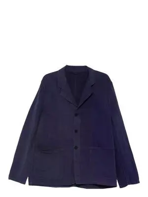 Studio Nicholson Patch-pocket Single-breasted Jacket - Blue