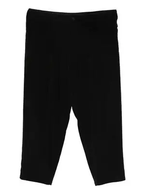 Yohji Yamamoto Front-pleat Trousers - Black