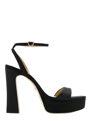 Badgley Mischka Caia Platform Heel Sandals - Black