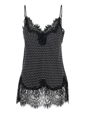 Gold Hawk Star Print Camisole - Black