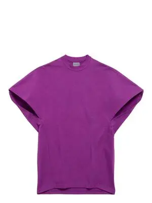 Balenciaga Structured Jersey T-shirt - Purple