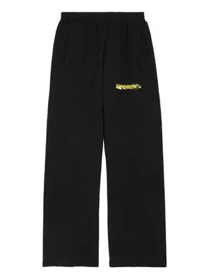Balenciaga Messy Spray Baggy Sweatpants - Black