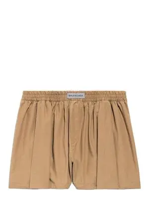 Balenciaga A-line Boxer Shorts - Beige