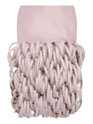 Balenciaga Fluffy Feathers Pencil Skirt - Pink