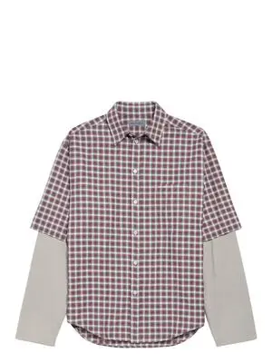 Balenciaga Wrong Sleeve Shirt - Red