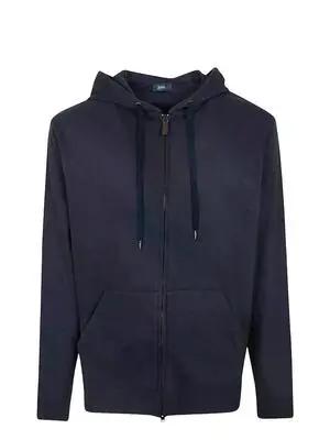 Herno Zipped Hoodie - Blue