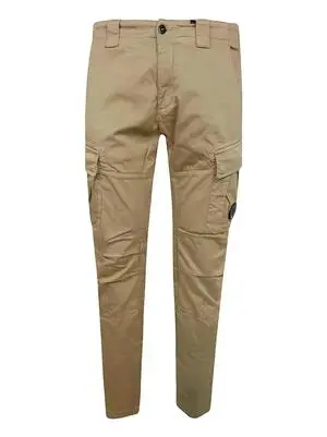 C.P. COMPANY Logo-label Cargo Trousers - Neutrals