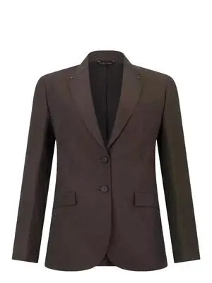 Brooks Brothers Single-Breasted Blazer Brown