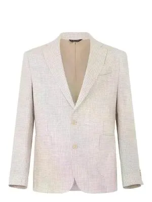 Brooks Brothers Pied De Poule Single-breasted Blazer - Neutrals