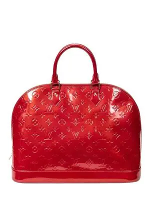 LOUIS VUITTON Alma Handbag Red