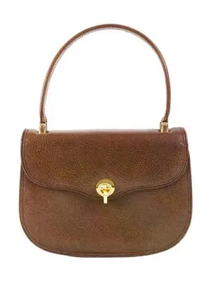 Gucci 1960s Leather Shoulder Bag Brown