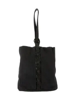 Prada 2000s Silk Tote Bag - Black