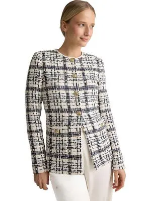 St. John Knits Amara Jacket In St. Tropez Tweed - Multi