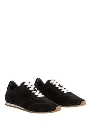 TOTEME Flex Suede Sneakers Umber