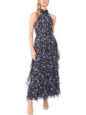 1.STATE Cascading Ruffle Maxi Dress