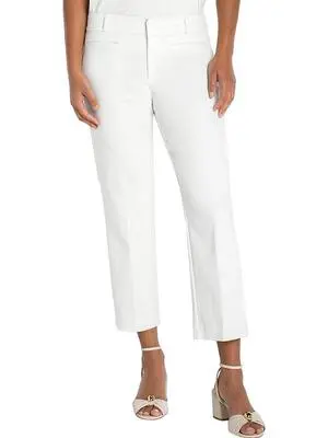 LIVERPOOL Welt Pocket Crop Trousers - Whipped Cream