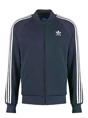 Adidas Striped-sleeve Track Jacket - Blue
