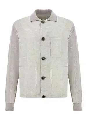 Paul & Shark Buttoned Cardigan - White
