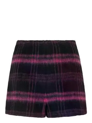 Valentino Garavani Plaid Shorts - Black